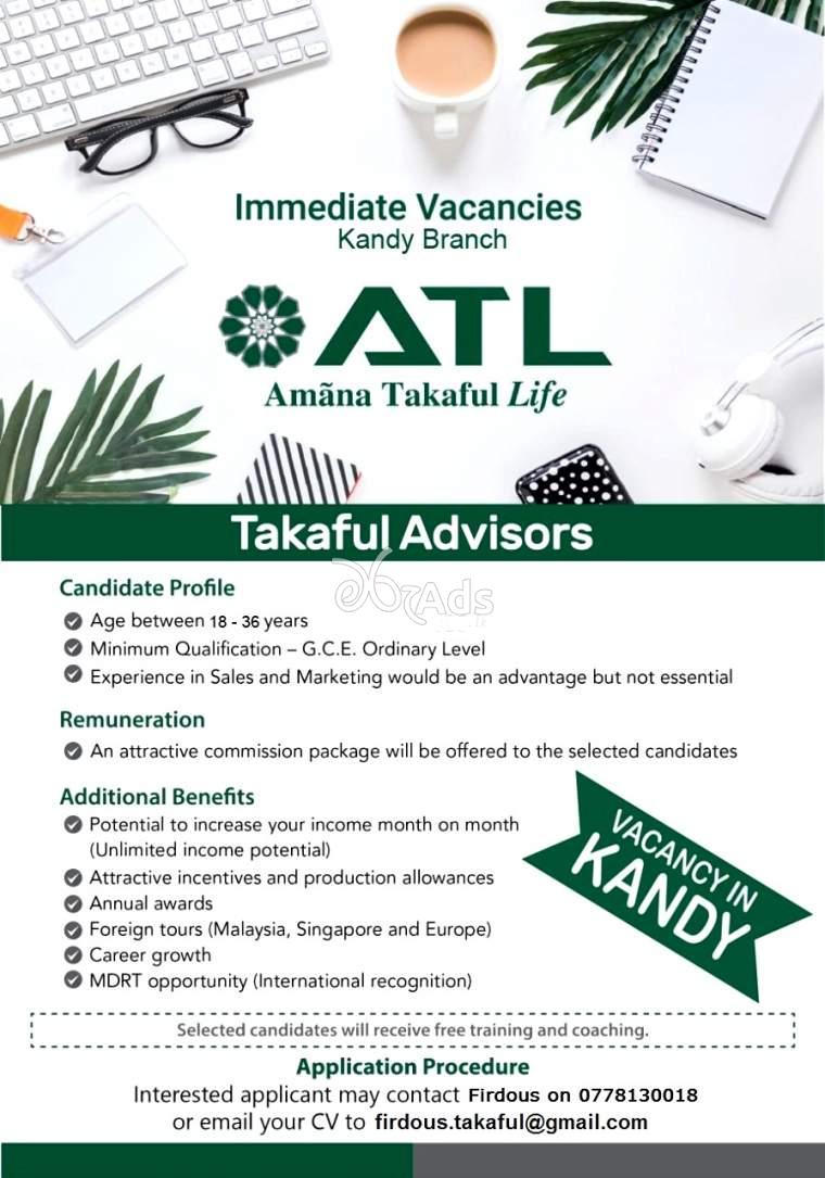 TAKAFUL ADVISOR - Kandy