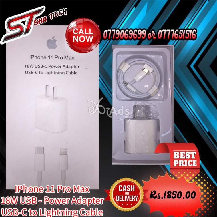 iPhone11 Pro Max Fast Charger 18W USB-C Power Adapter USB-C to ...