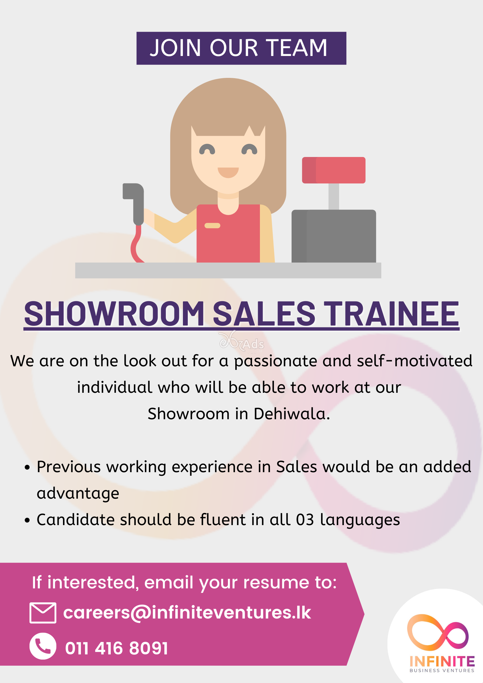 Showroom Sales Trainee - Dehiwala