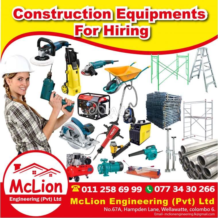 Hiring for Construction Equipment