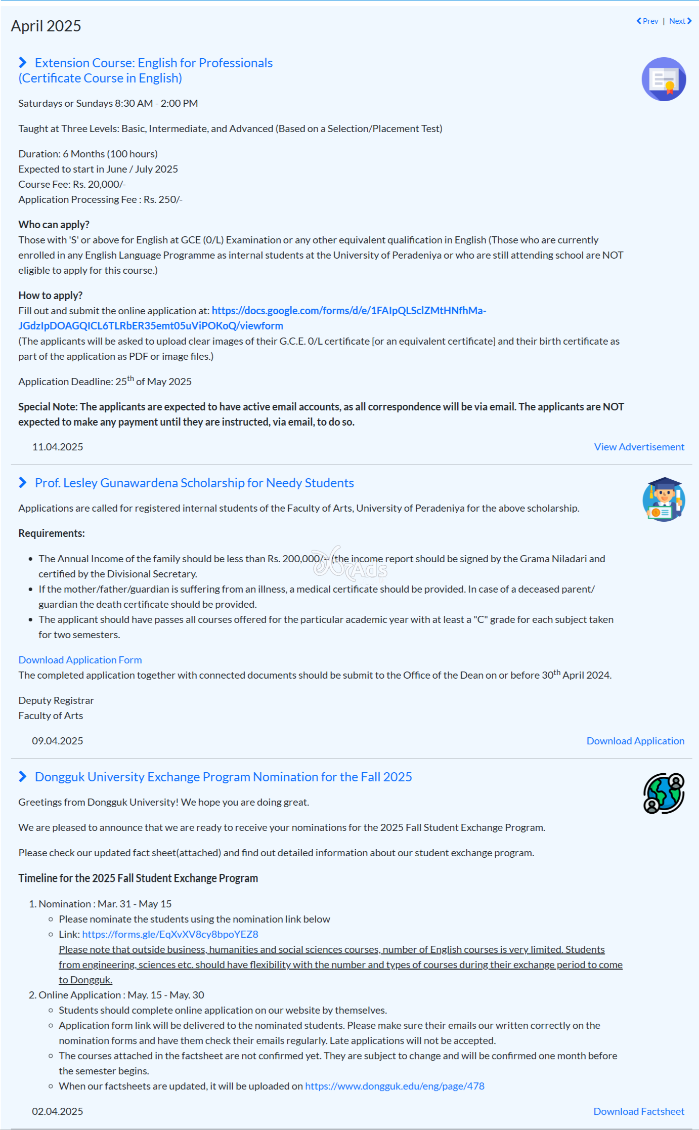 Calling Applications for Certificate Course in English for Professionals (Intake 2025) Conducted ...