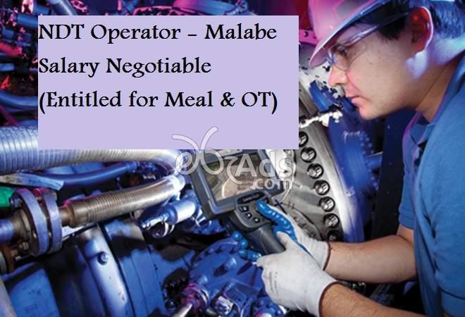 NDT Operator - Salary Negotiable in Malabe